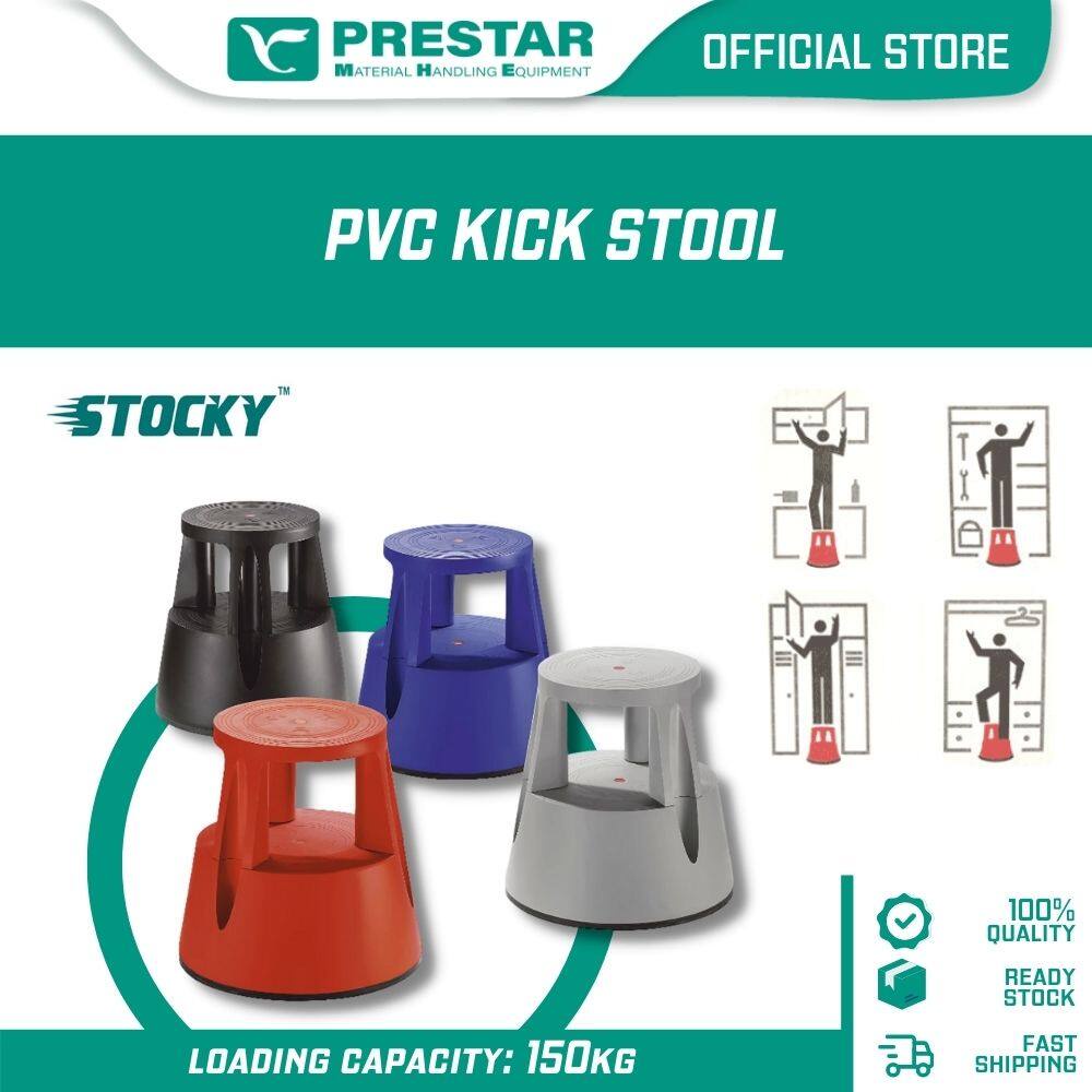 PRESTAR MHE Stocky PVC Kick Stool Loading Capacity 150kg 433mm(W) x ...