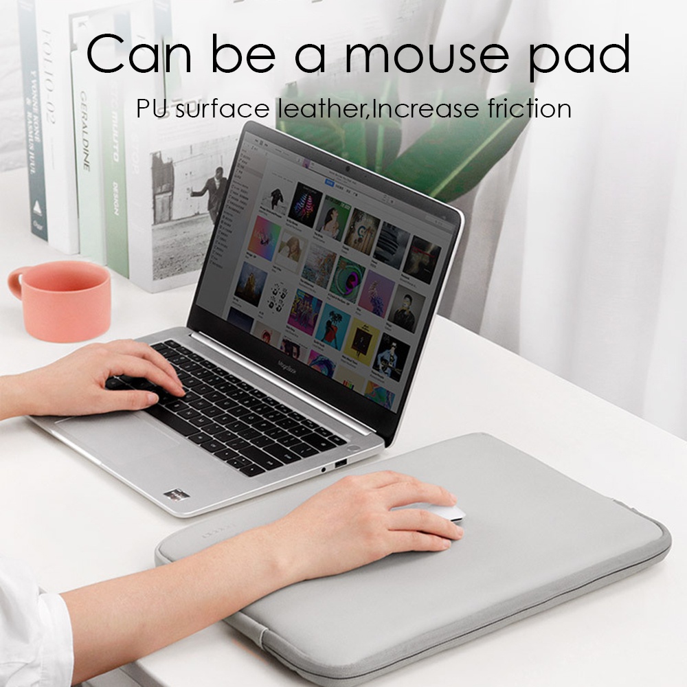 BC 11/12/13/14/15/15.6 Inch Soft Leather Cover Laptop Bag Laptop Sleeve ...