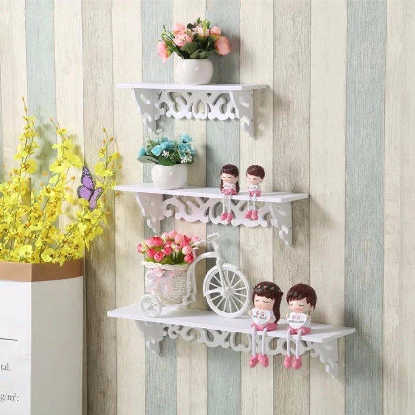 [READY STOCK] Set of 3 European Style Horizontal Wall Mounted Shelves ...