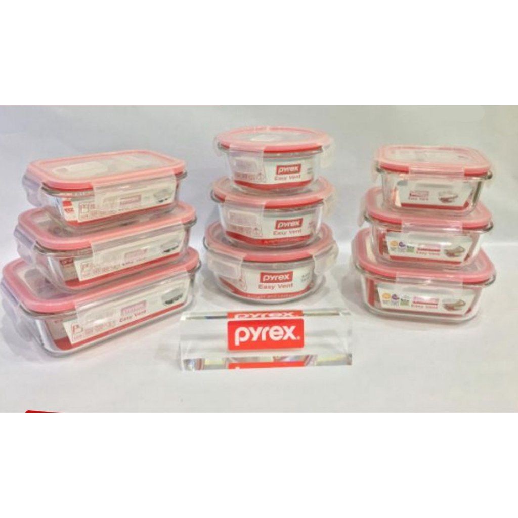 PYREX ORIGINAL 6PC EASY VENT RECTANGLE/SQUARE/ROUND SET {CHEAPEST PRICE ...