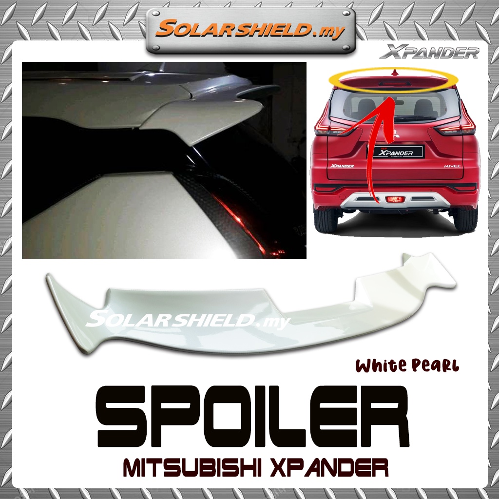Mitsubishi Xpander 2018-2024 Rear Roof Top ABS Spoiler With Color Paint ...