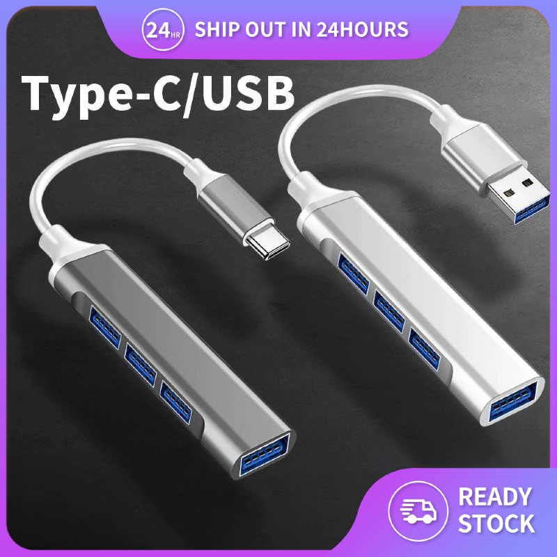 4 in 1 Splitter USB Hub 3.0 5Gbps 4 Ports USB Adapter Type-C Splitter ...