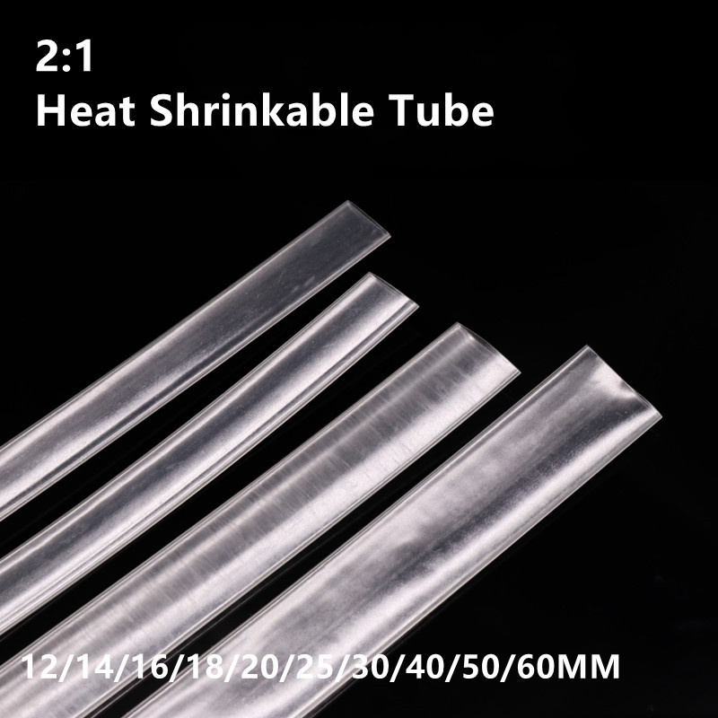 1meter/lot 2:1 Transparent Heat Shrinkable Tube Clear Heat Shrinkable ...