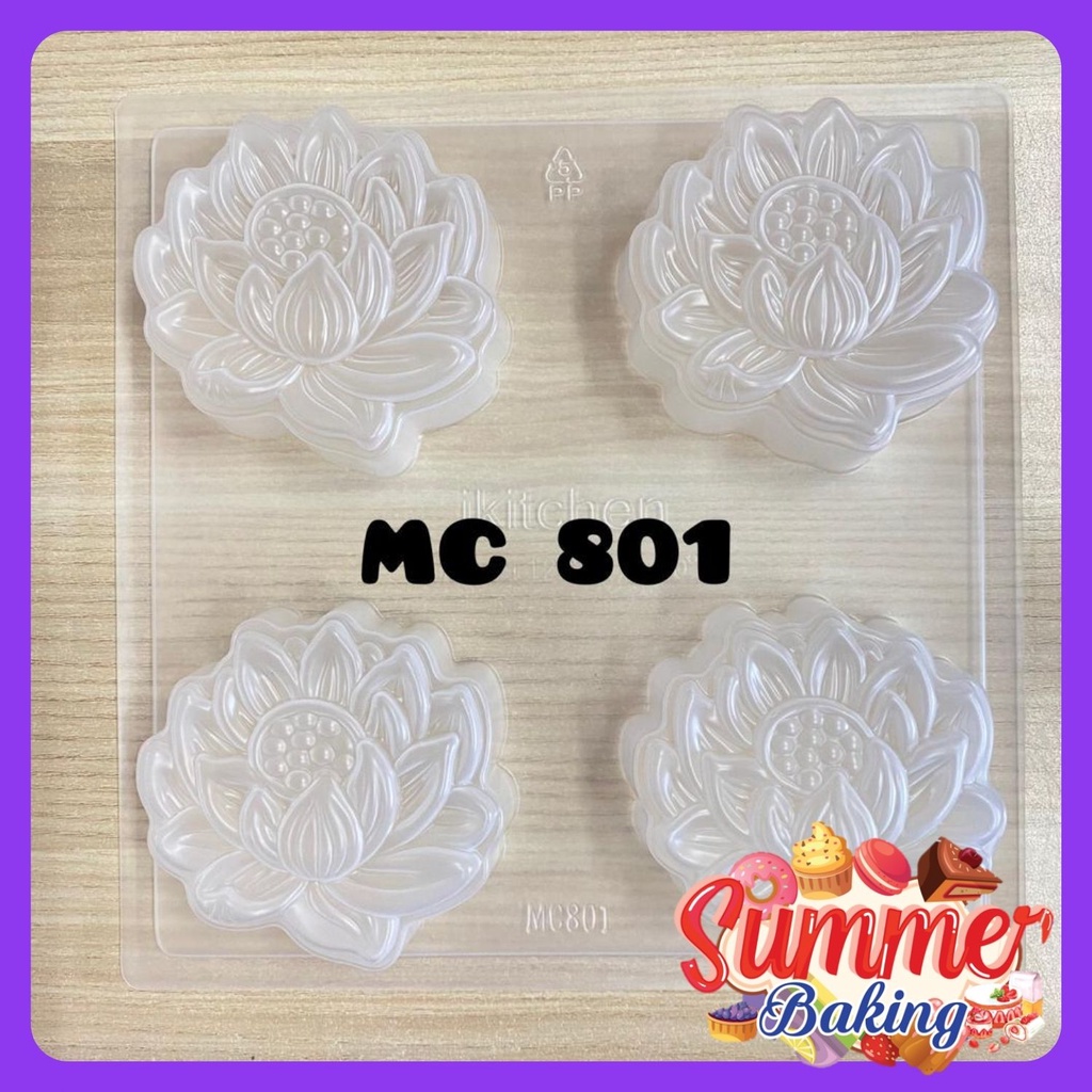 4 Holes 3D Lotus Mooncake Jelly Mould 限量 4连立体莲花 浮雕燕菜月饼模 MC801 | Shopee Malaysia