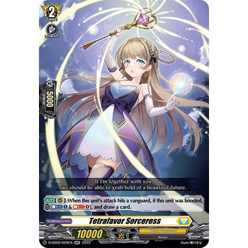 Cardfight Vanguard D-SS02/028EN Tetrafavor Sorceress Keter Sanctuary RR ...
