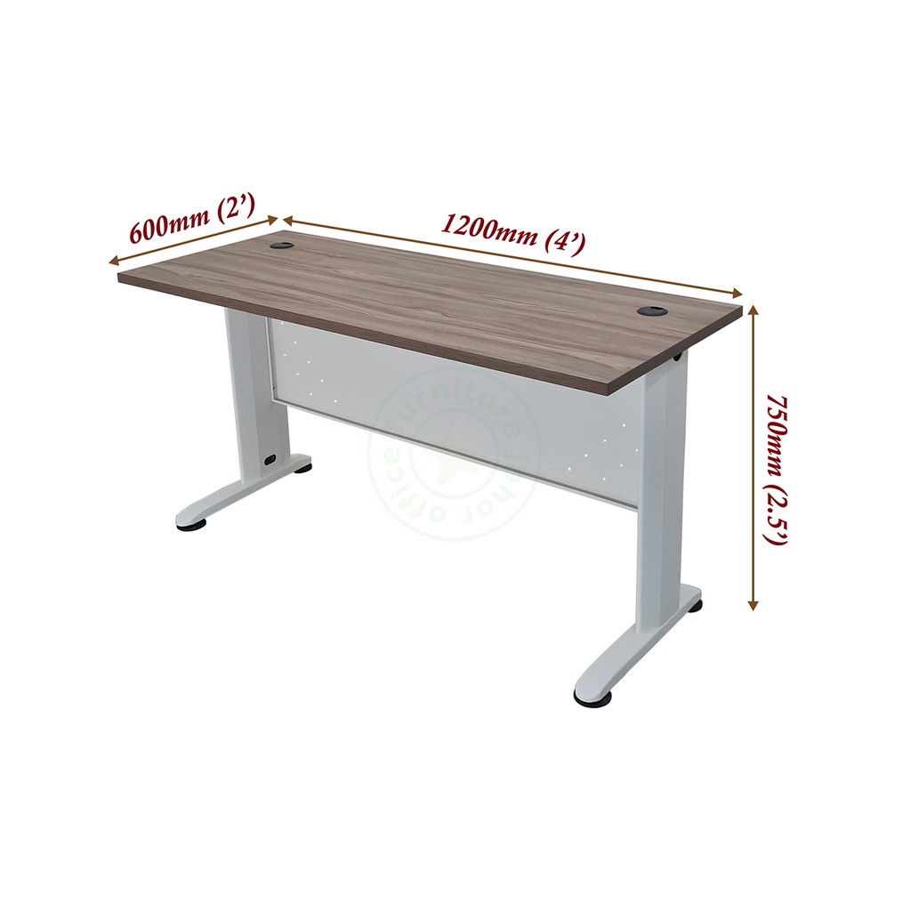 Rectangular Metal J Leg Office Table / Writing Table / Executive Table ...