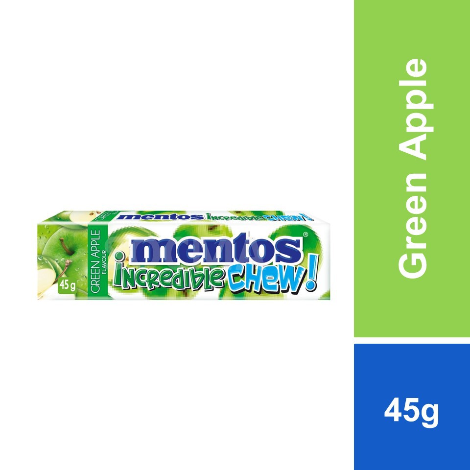 Mentos Incredible Chew Green Apple 45g | Shopee Malaysia