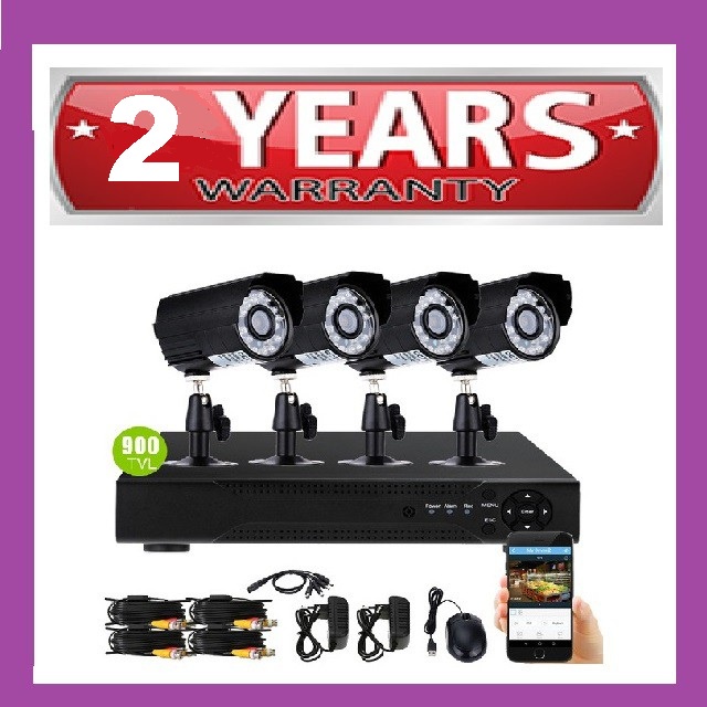 STRONG IR SUPER CCTV SECURITY 4 CH FULL SET ( 2 YEARS WARRANTY ...