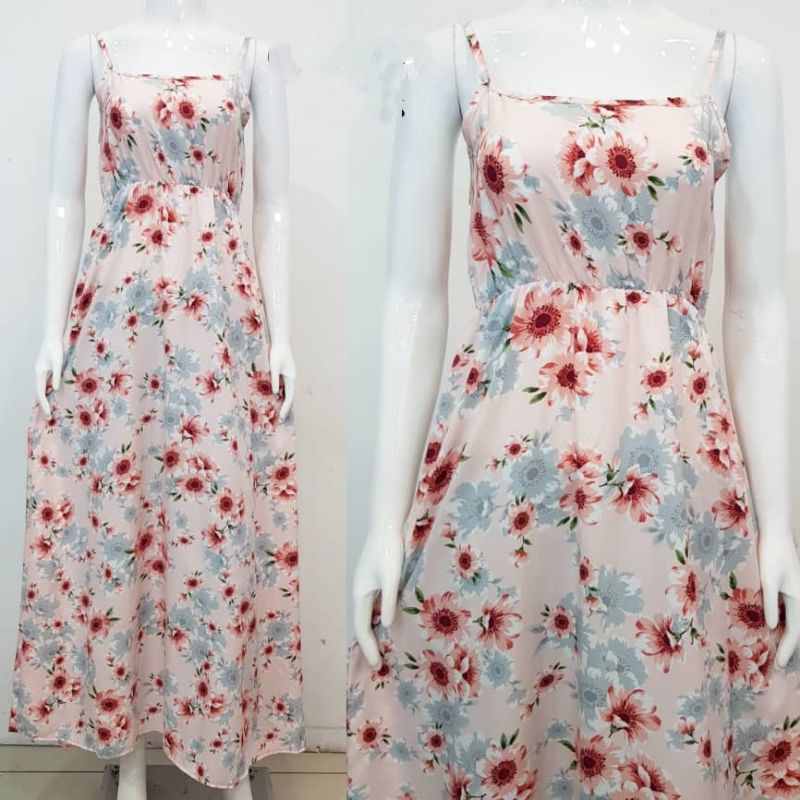 Dress Tali Halus Maxi Dress Labuh | Shopee Malaysia