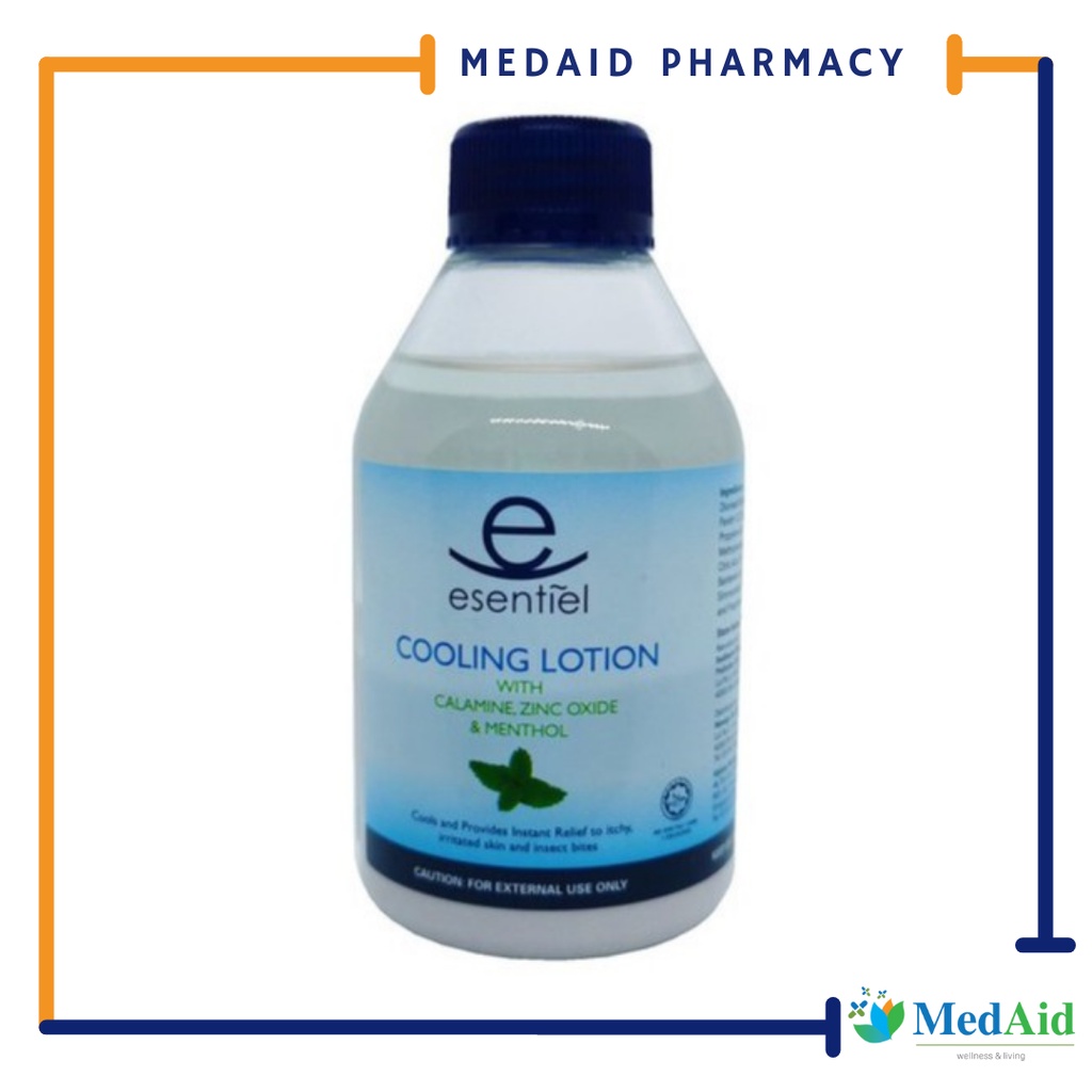 Esentiel Cooling Lotion 200mL Calamine & Zinc Oxide & Menthol | Shopee ...