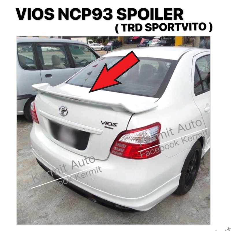 Vios Second Gen (2008-2013) TRD Sportivo Material: ABS Plastic Rear ...