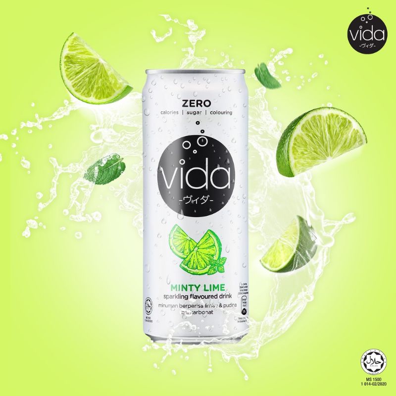 🔥Readystock🔥Vida Zero Minty Lime Sparkling Drink 325ml | Shopee Malaysia