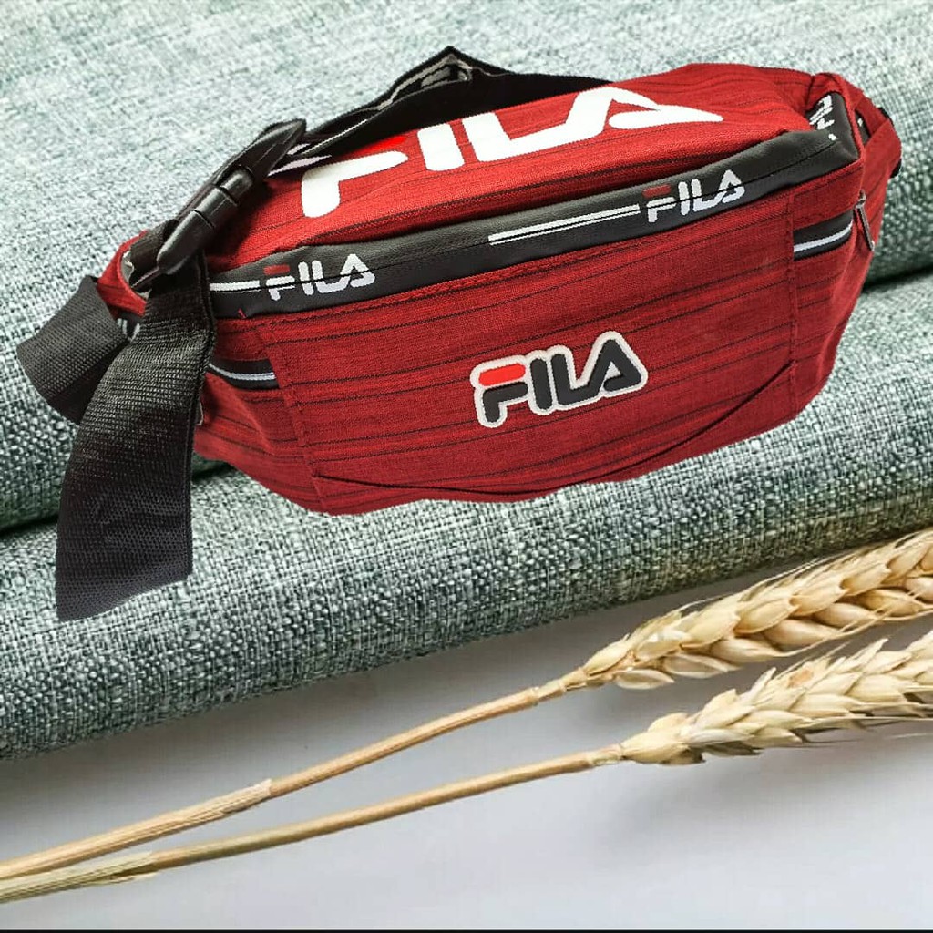 🔥READY STOCK🔥 FILA_Fashion Casual Cross-Body Sling Waist Bag / Beg ...