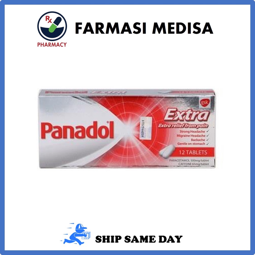 (SHIP SAME DAY) Panadol Extra 12s Kelegaan Ekstra dari Kesakitan ...