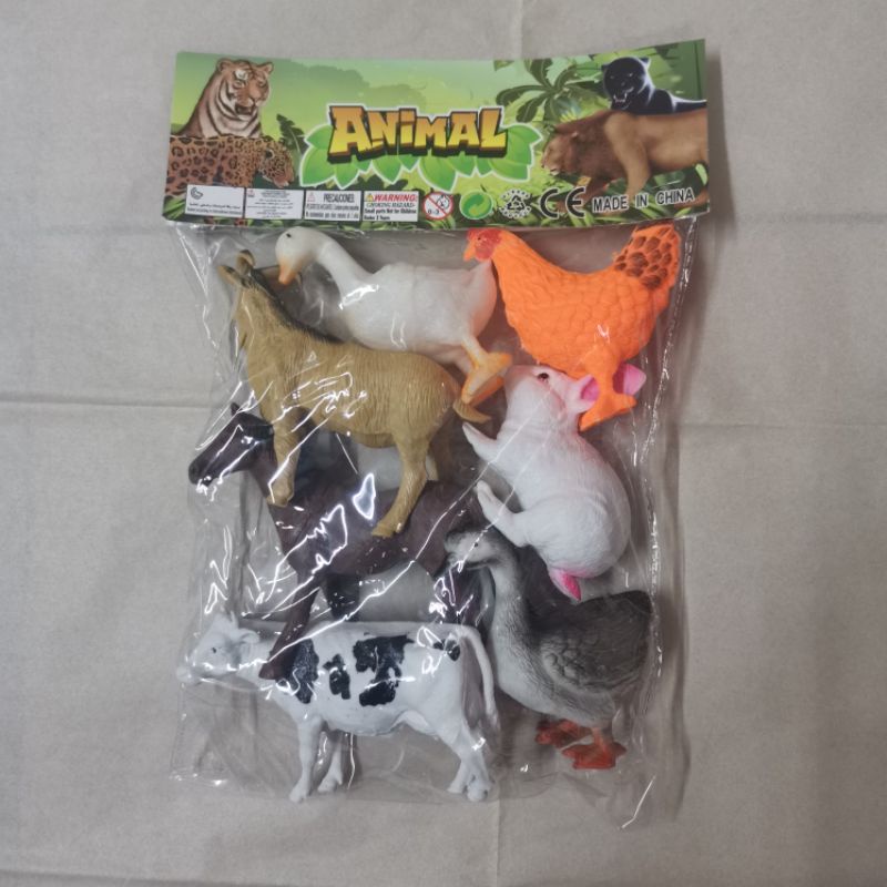 Animal in Farm Toy Model Farm Animal Haiwan Ternakan Getah Mainan Budak ...