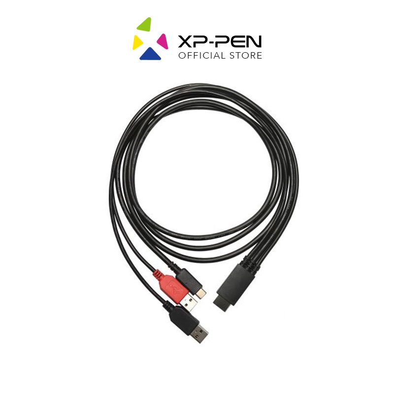 XP-Pen 3 in 1 Cable USB HDMI AC47 SPE40 for Artist 12 / 12Pro / 13.3 ...