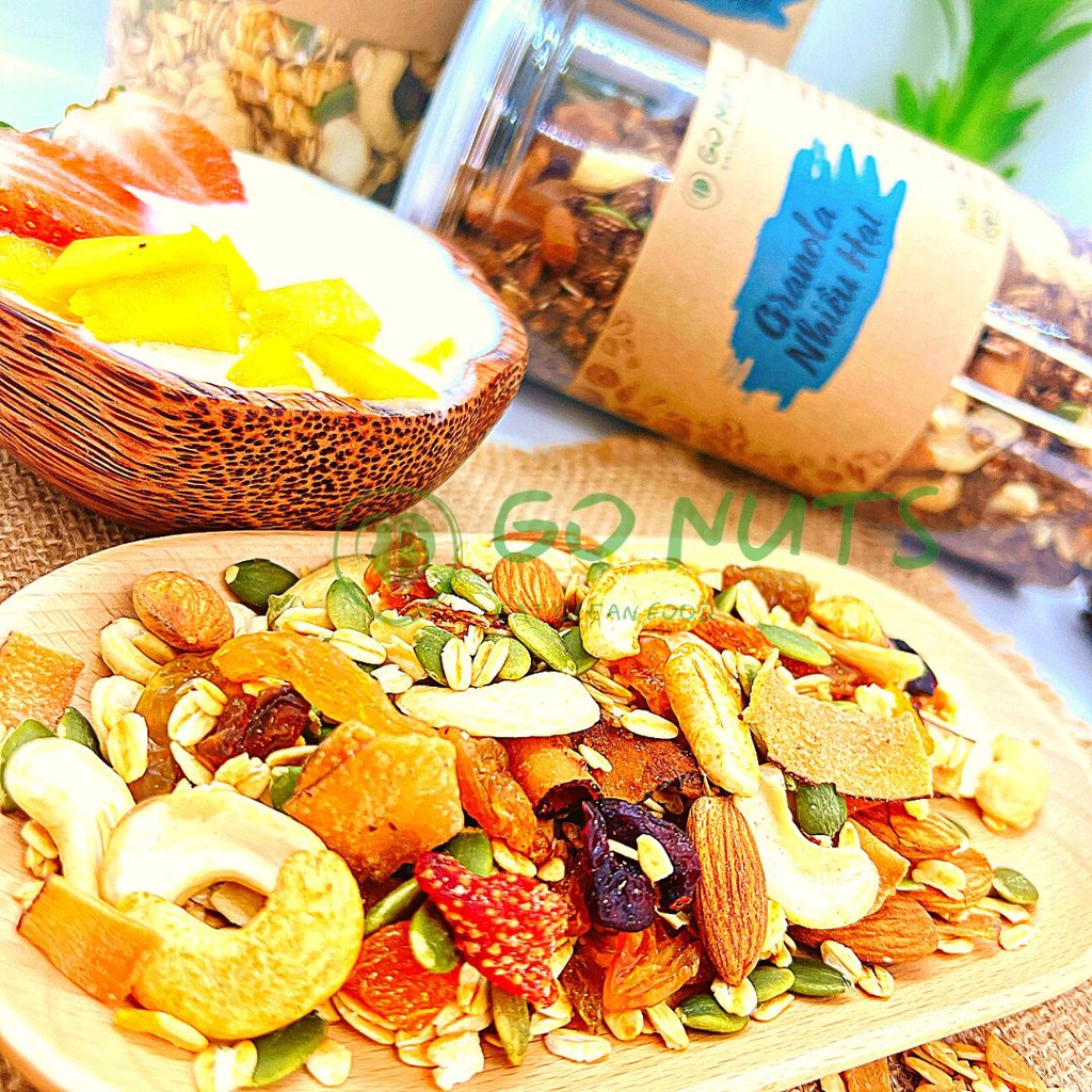 Granola Multigrain Honey flavor 500g GO NUTS Nutritional cereal to ...