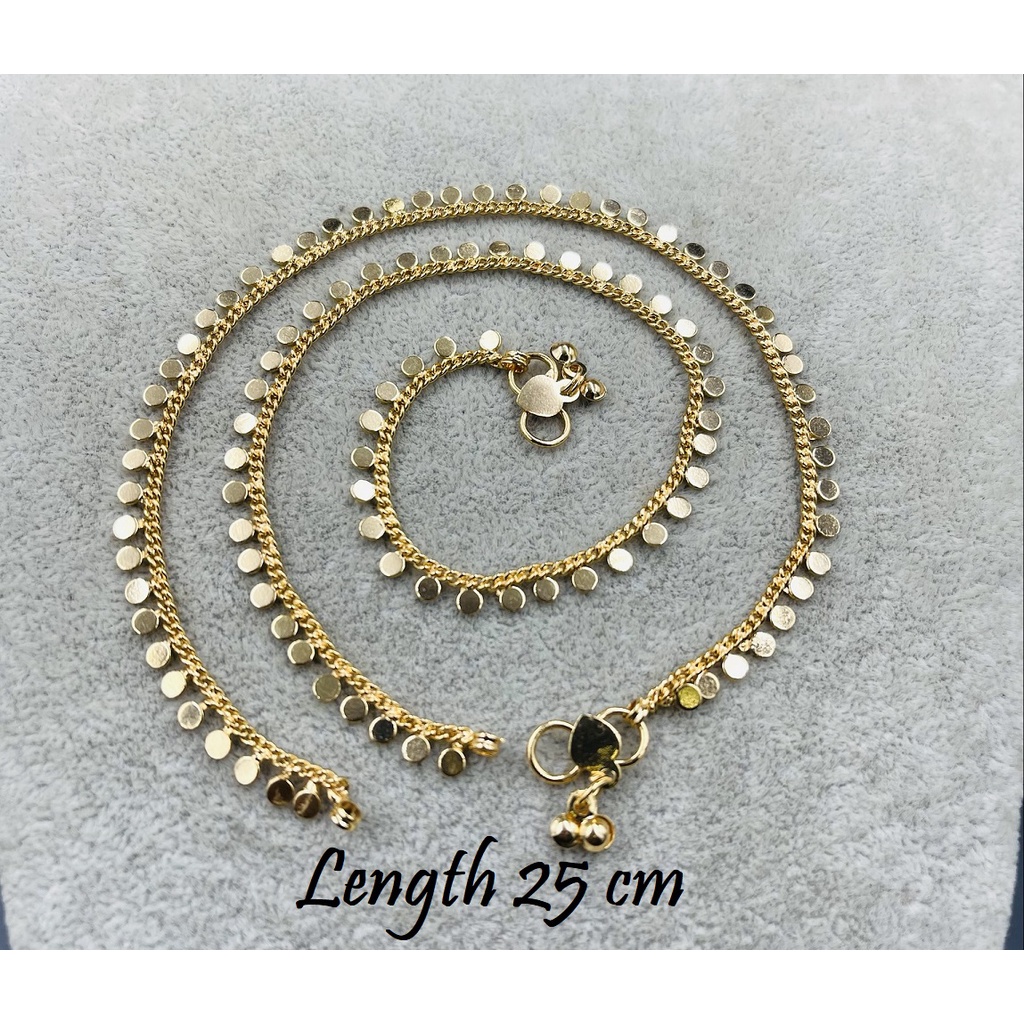Traditional Golden Ethnic Antique Anklet/ Kolusu / Payal | Shopee Malaysia