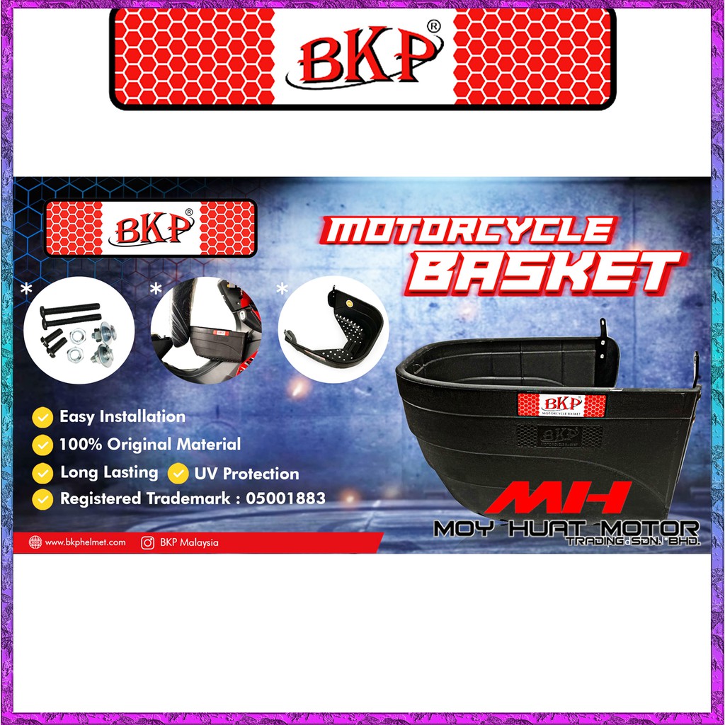 (100%ORI) BKP BASKET PLASTIC MOTORCYCLE / BAKUL PLASTIK MOTOSIKAL Y15ZR ...