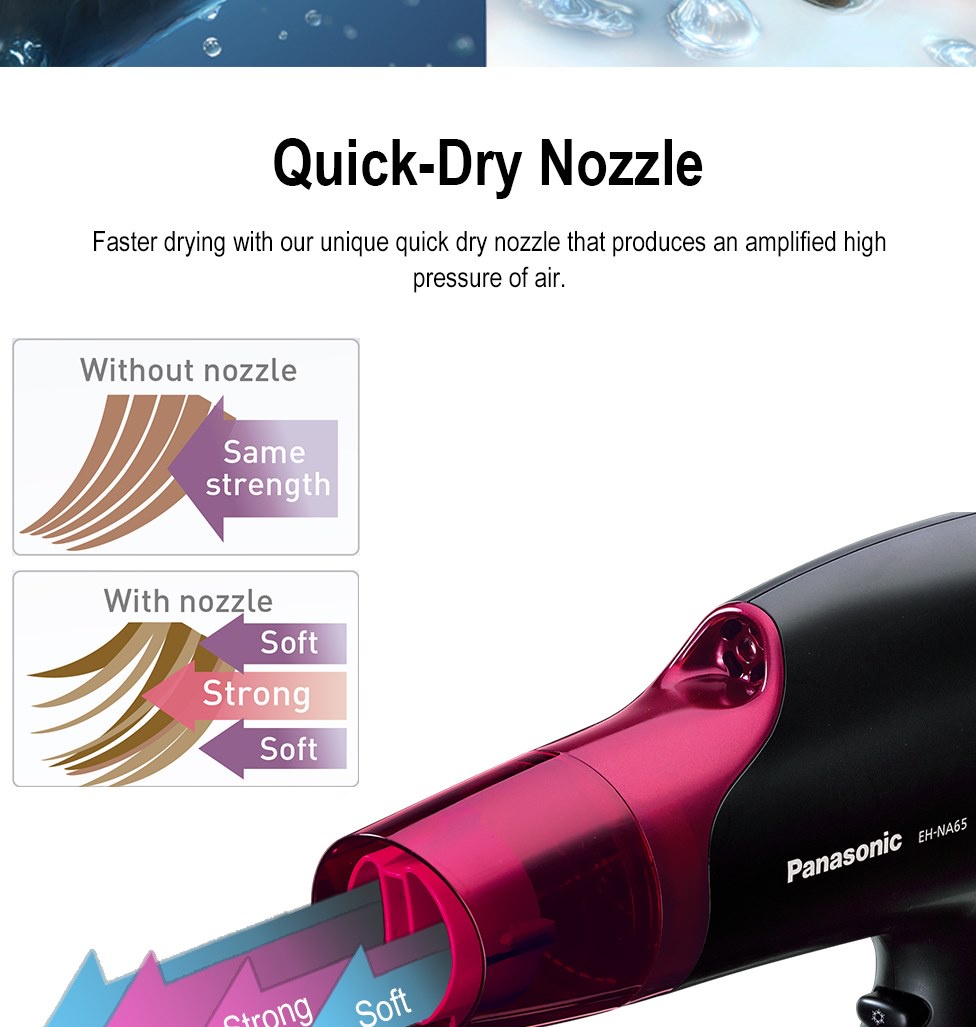 PANASONIC EH-NA65 NANOE HAIR DRYER MOISTURE EH-NA65-K655 | Shopee Malaysia