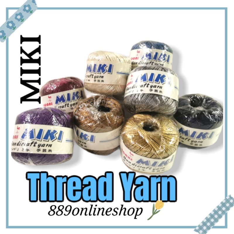 💯Readystock💯Benang Kait MIKI /Thread YARN/Mengait (50 grams) | Shopee ...