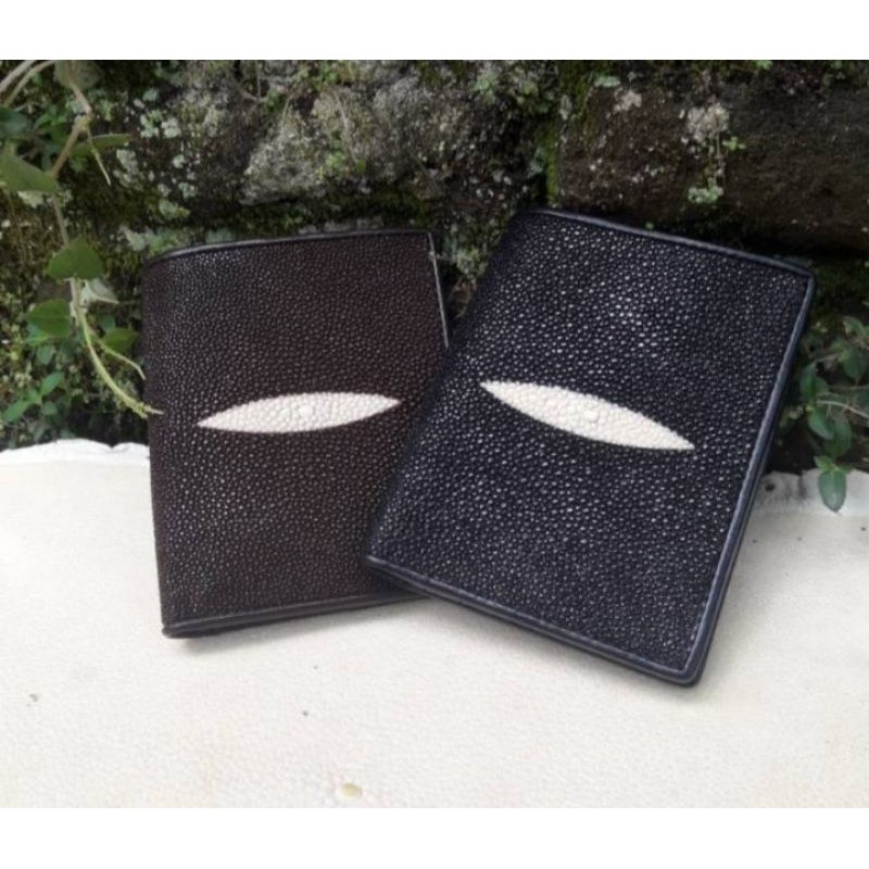 Oval genuine stingray leather wallet | Shopee Malaysia