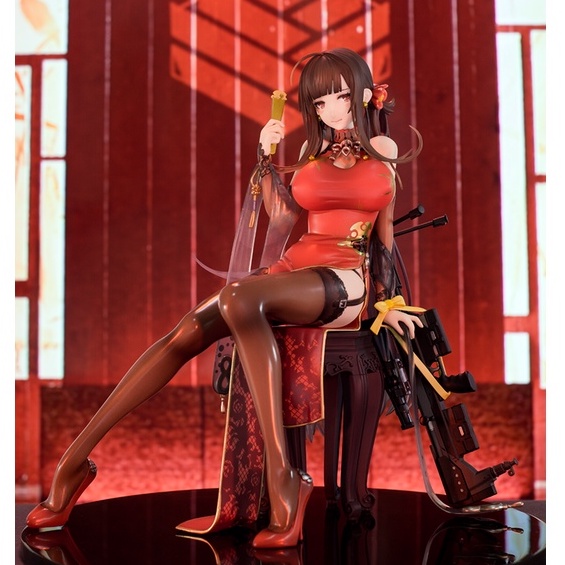 Phat! Girl Frontlines Gd DSR-50 Spring Peony Desktop Figure 少女前线 GdDSR-50 红牡丹手办二次元动漫游戏旗袍美女机箱摆件 ...