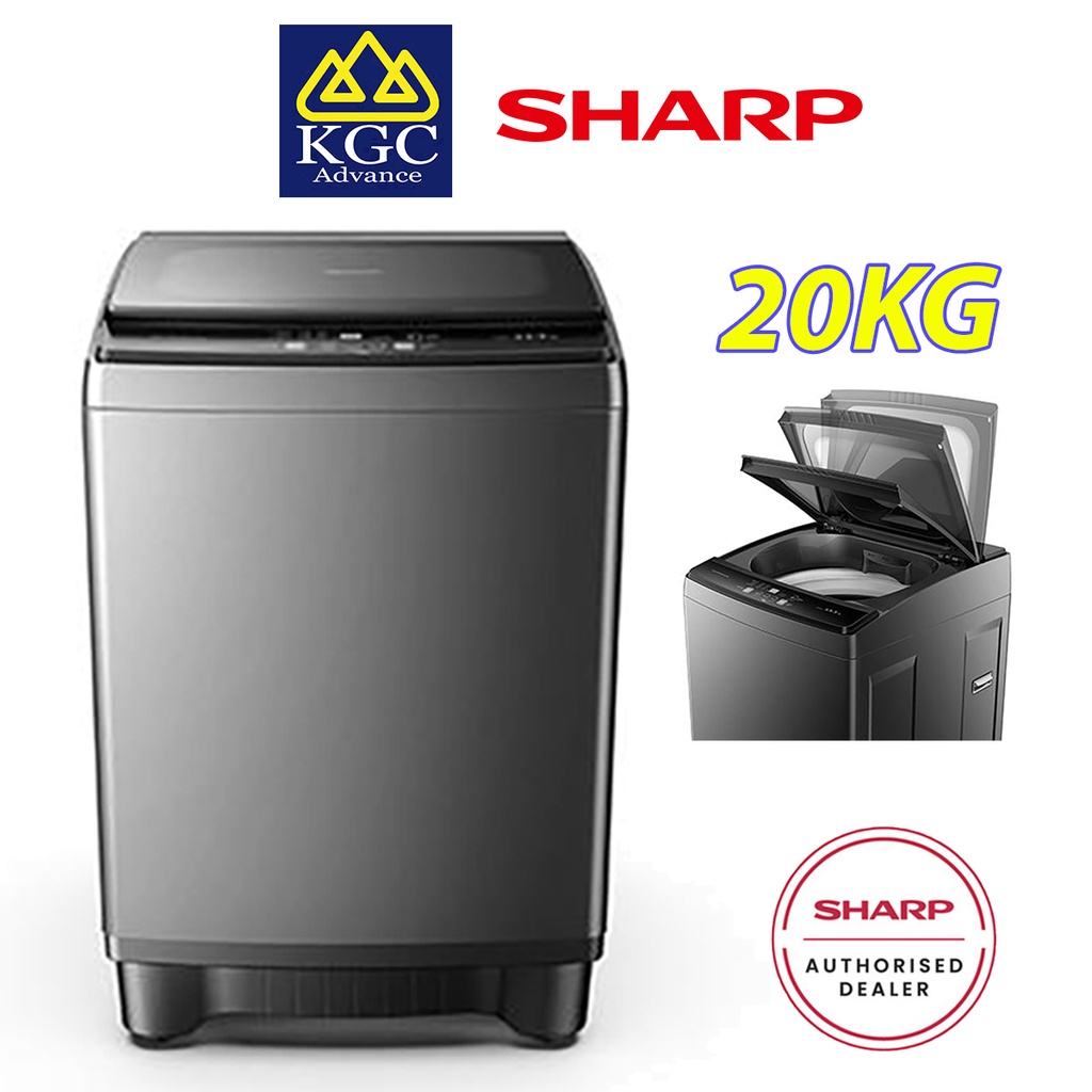 (Free Shipping) Sharp 20KG Washer Top Load Fully Auto Washing Machine ...
