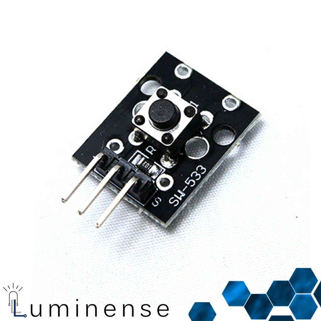 [Luminense] KY-004 Micro Switch / Tactile Switch module / Arduino Raspberry Pi input switch push ...