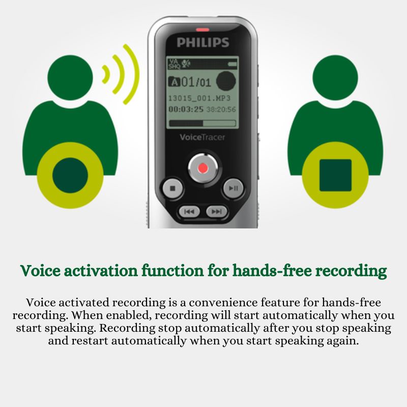 Philips DVT1150 4GB / DVT1250 8GB Digital Voice Recorder | Shopee Malaysia