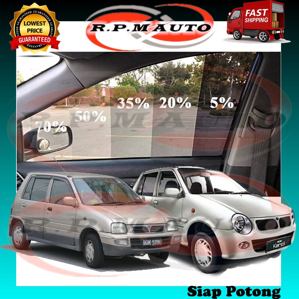 Perodua Kancil Black hitam Tinted 4Door Siap Potong tinted kereta ...