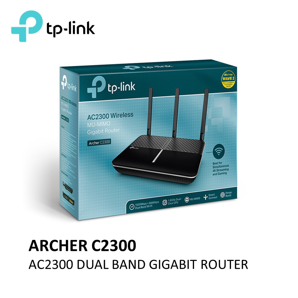 TP-LINK AC2300 WIRELESS MU-MIMO GIGABIT ROUTER (ARCHER C2300) | Shopee ...