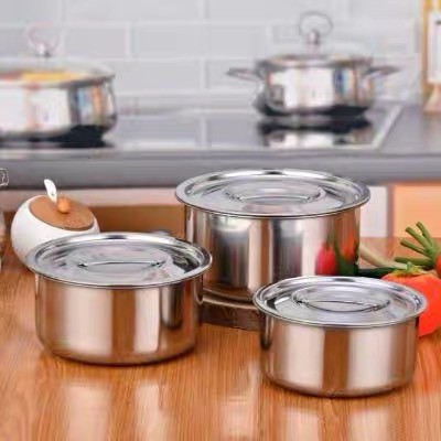 3 PCS STAINLESS STEEL INDIAN POT SET ~16CM /20CM/24CM | Shopee Malaysia