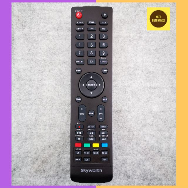 Skyworth Led Tv Remote Control Original Remote | Shopee Malaysia