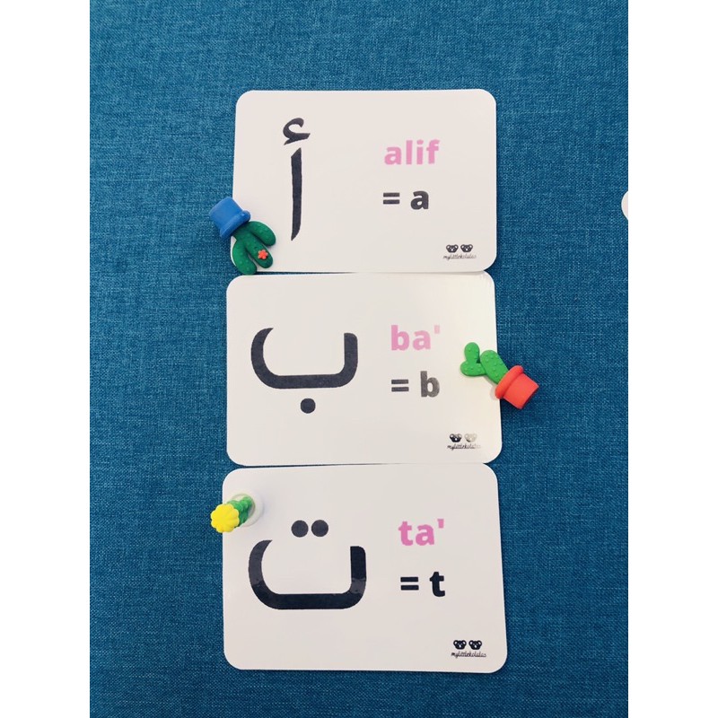 Hijaiyah Lettter Flash cards (Alif Ba Ta) | Shopee Malaysia