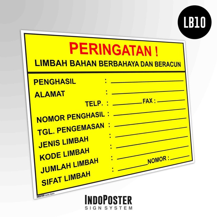 B3 Waste Label Stickers Dangerous and Toxic Materials | Shopee Malaysia