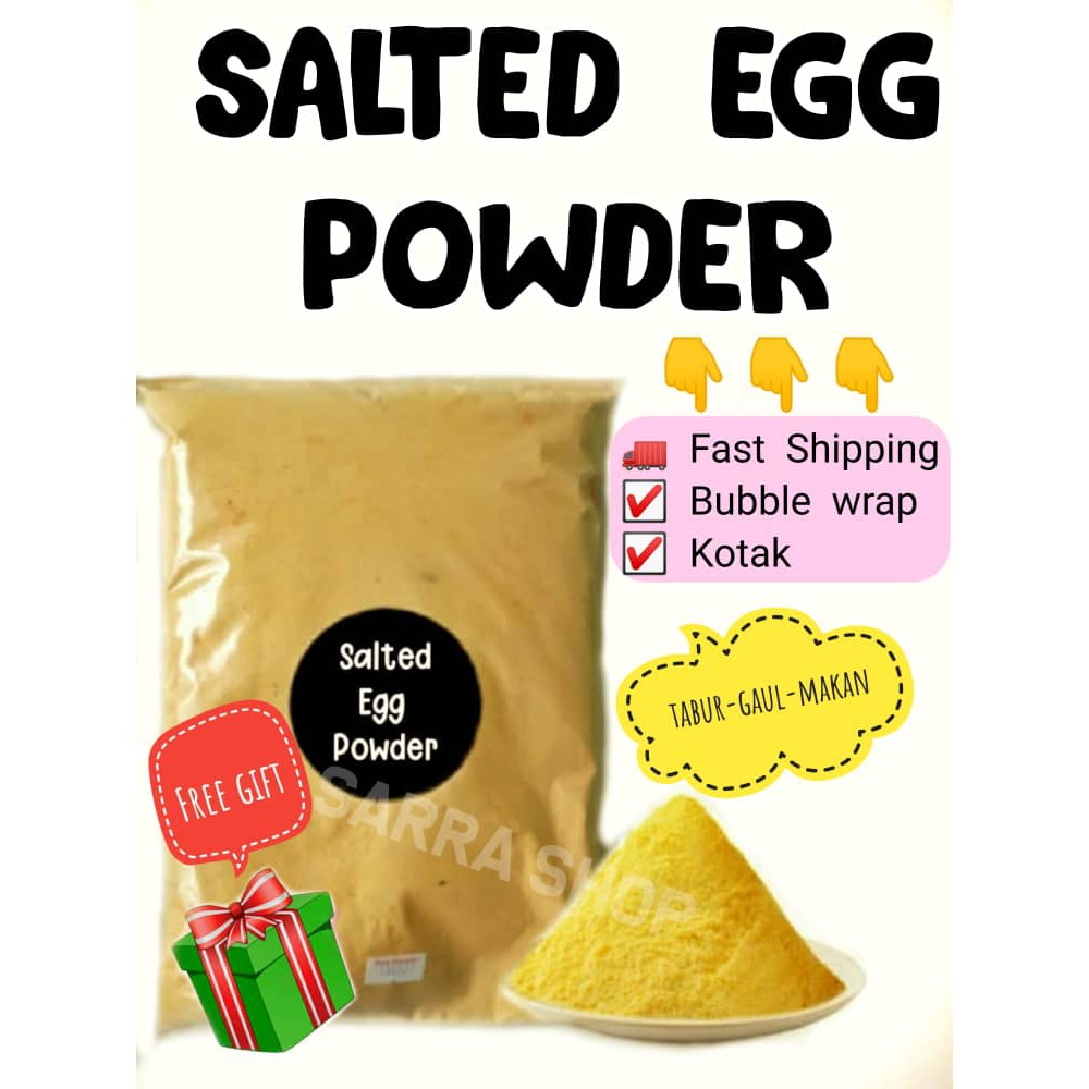 🔥SALE🔥 SERBUK SALTED EGG POWDER MURAH + FREE GIFT UNTUK Kerepek, Popia ...