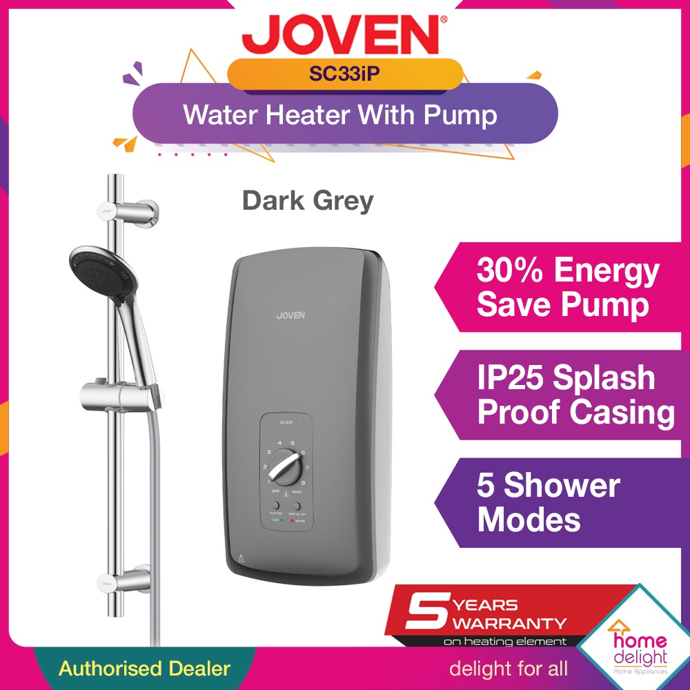 Joven Shower Water Heater With Inverter Pump (Color Selection) [ SC33iP ] | Shopee Malaysia