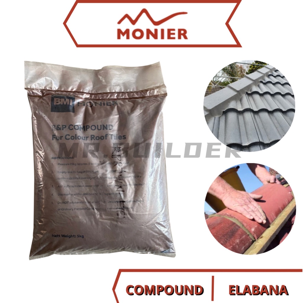 MONIER B&P Compound for Colour Roof Tiles Elabana Cement Gum Ridges ...
