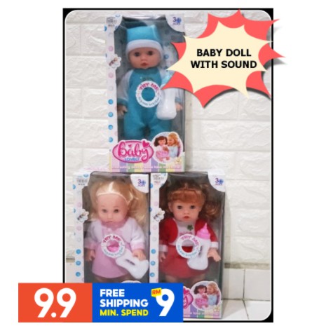 [READY STOCK] Exclusive Baby Doll with Sound System (28 cm) | Shopee ...