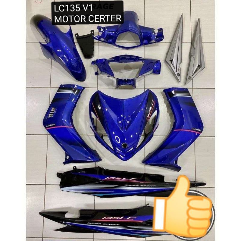 YAMAHA LC135 V1 LCV1 BODY COVER SET HLY ORIGINAL HONG LEONG YAMAHA ...