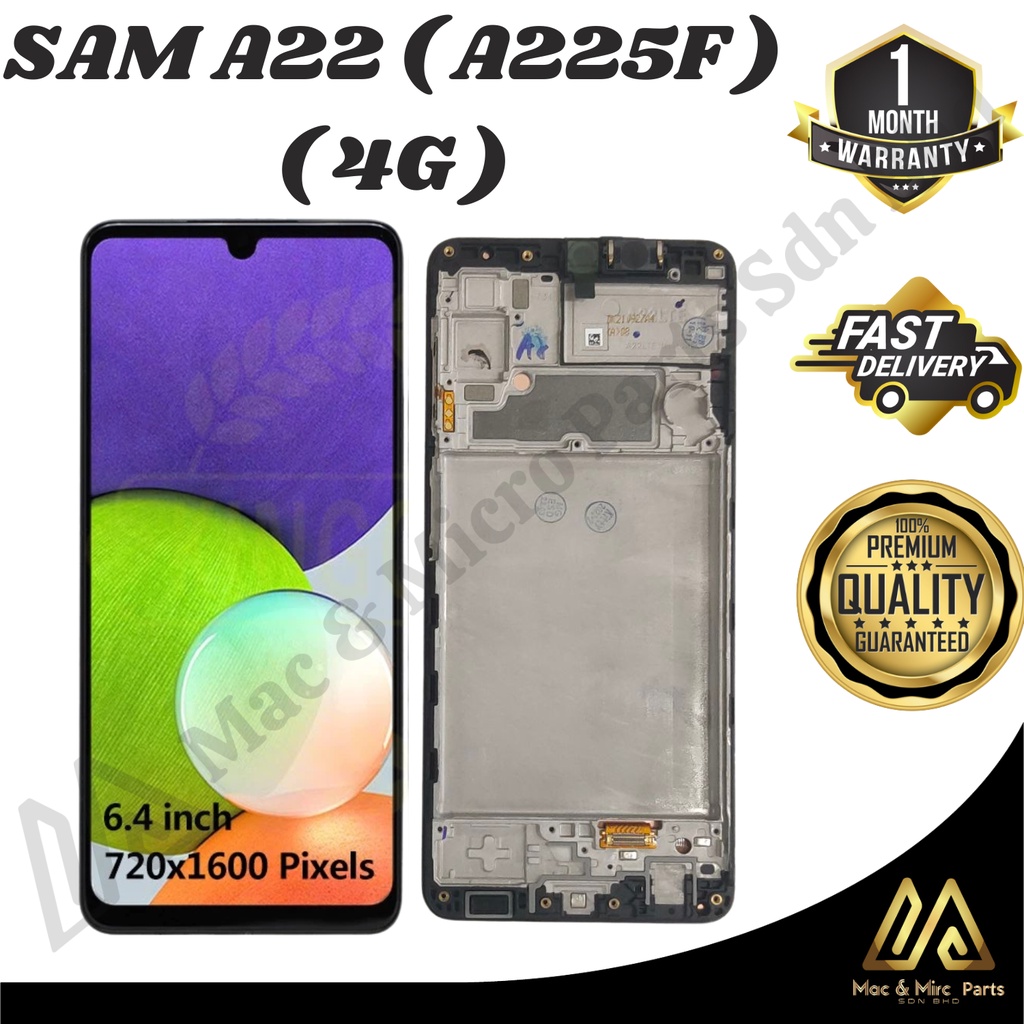 SAMSUNG A22 ( A225F )( 4G ) ORIGINAL FULLSET LCD TOUCH DIGITIZER ...