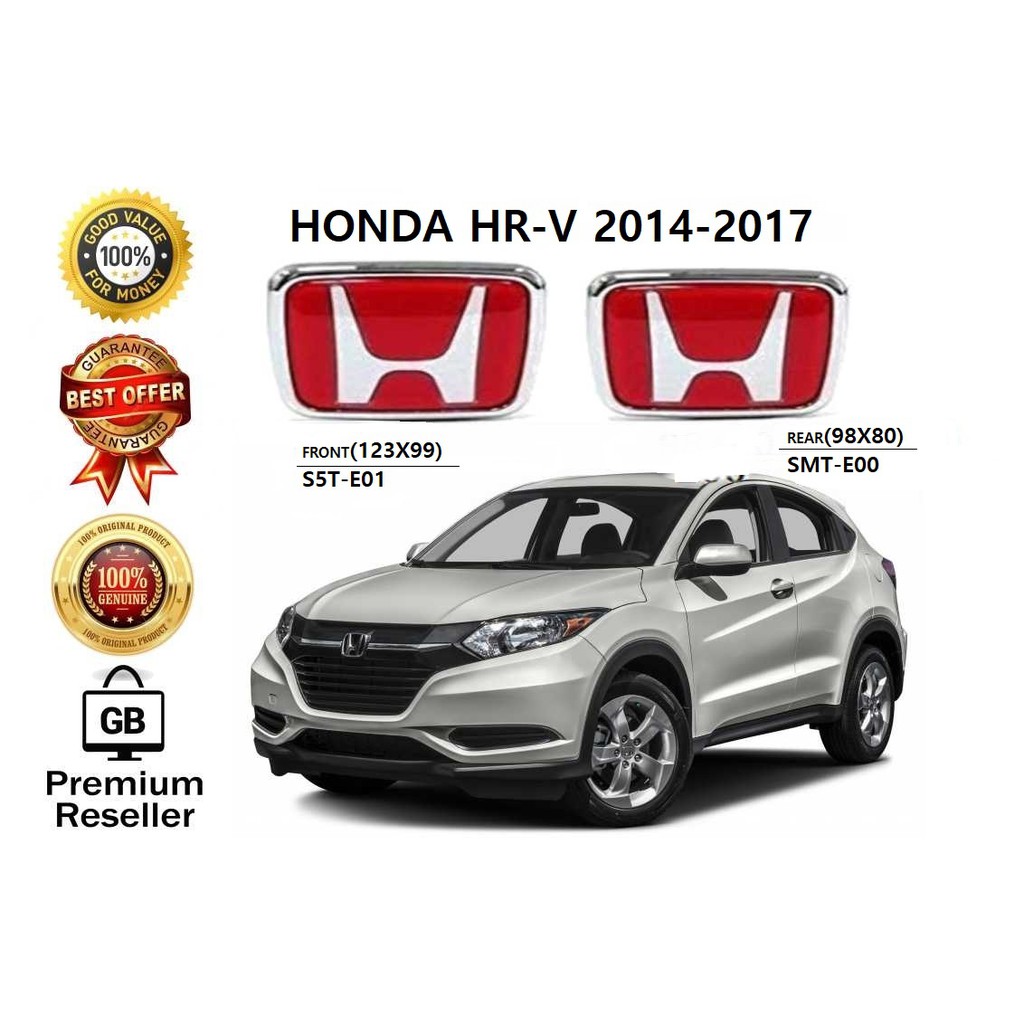 GB-Store 100% [ORIGINAL] HONDA HRV LOGO 2014-2017 FRONT&BACK LOGO ...