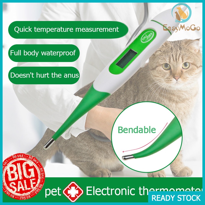 EasyMoGo Waterproof Pet Thermometer - Digital Temp Gauge for Dogs ...
