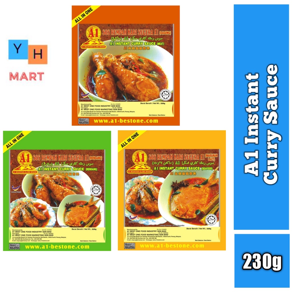 A1 Instant Curry Sauce / Sos Rempah Kari Segera / 咖喱酱料 ( Rendang ...