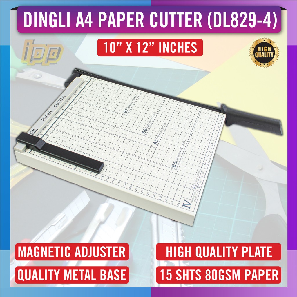 DINGLI Metal A4 Paper Cutter / A4 Trimmer Quality Metal Base / Pemotong ...