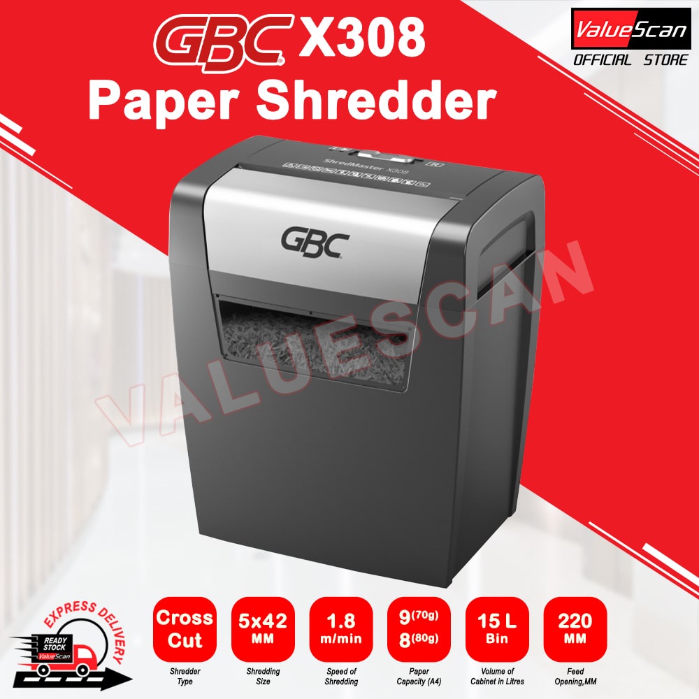 GBC X308 Paper Shredder / Shredding Machine | Shopee Malaysia