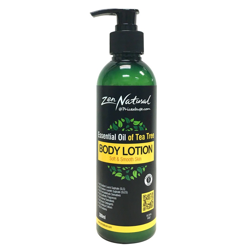 Zen Natural Essential Oil of Tea Tree Body Lotion 300ml | Shopee Malaysia