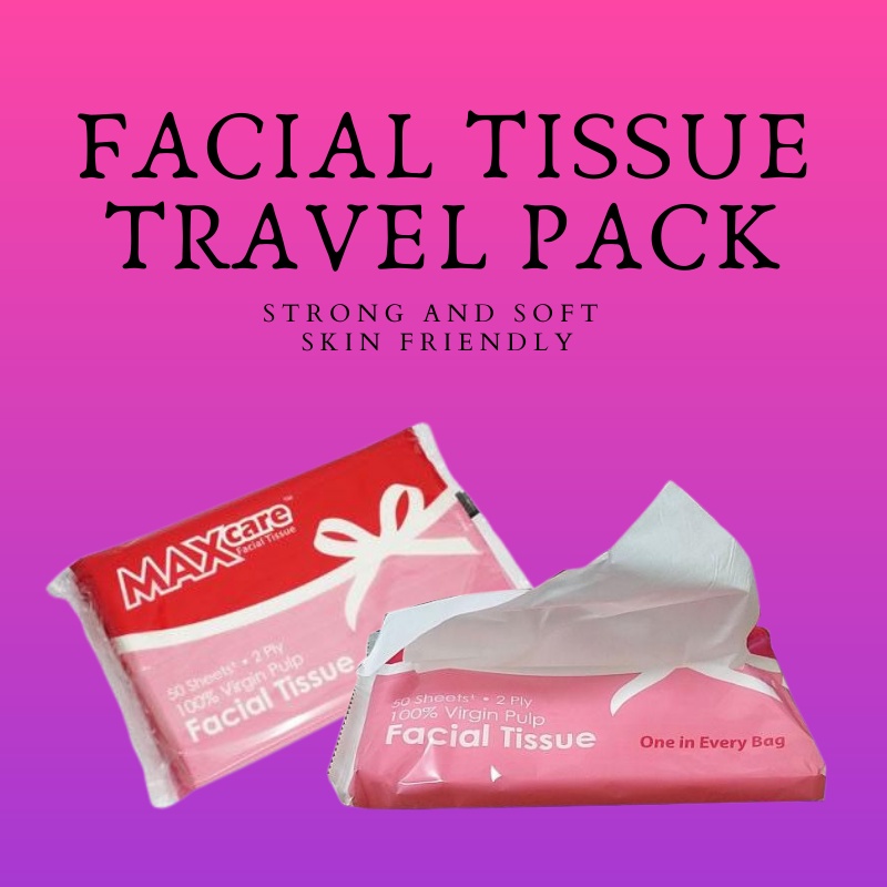 MAXCARE 2ply Soft Facial Tissue/50's/Pack_100%virgin Pulp | Shopee Malaysia