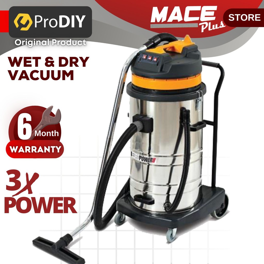 ProDIY PRO803 / EUROPOWER VAC8003 80L Industrial Vacuum Cleaner For Dry ...